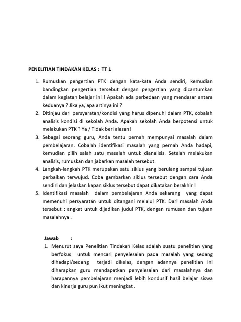 Ririn - 857854354 - TT 1 - 2023 - PTK | PDF