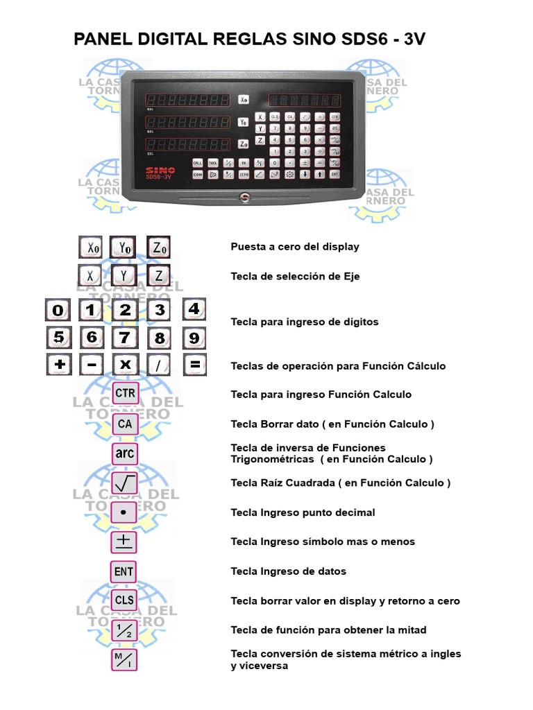 SINO Manual Display SDS6-3V (Primera Parte) .1b | PDF