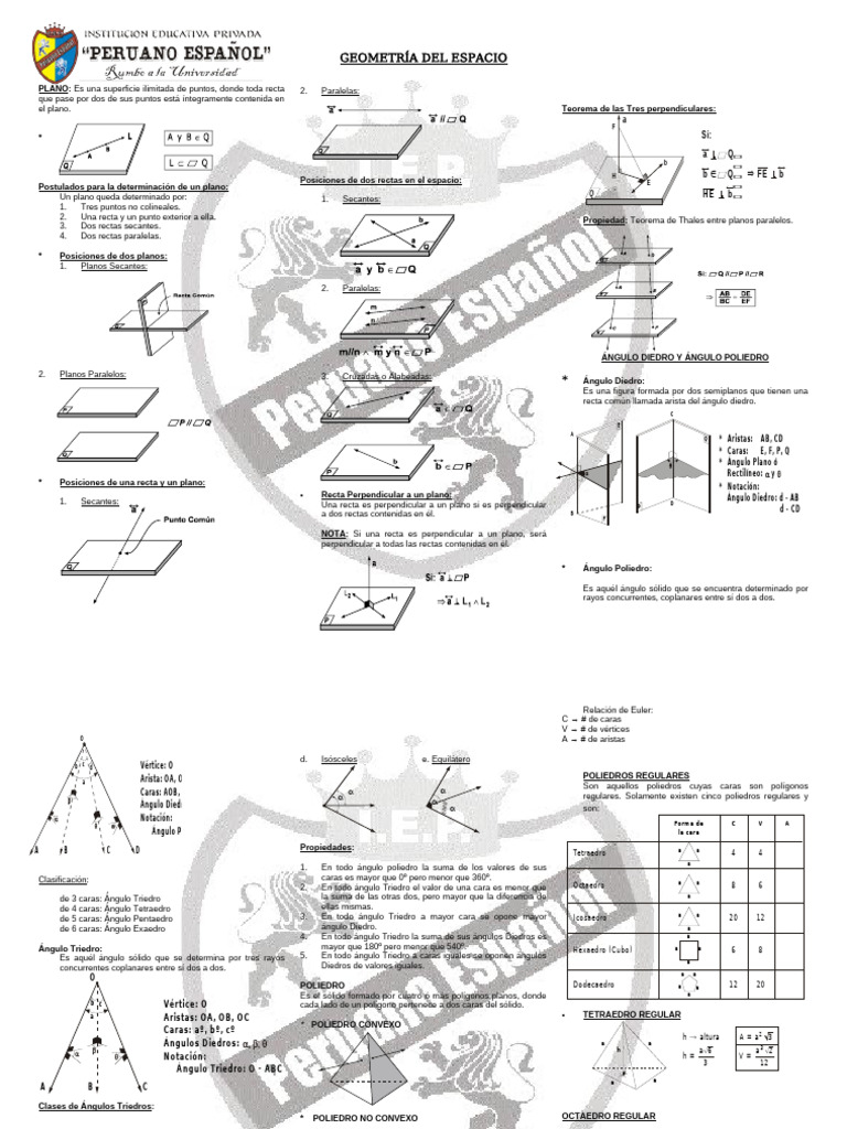 Geom Espacio Teoria y Problemas | PDF