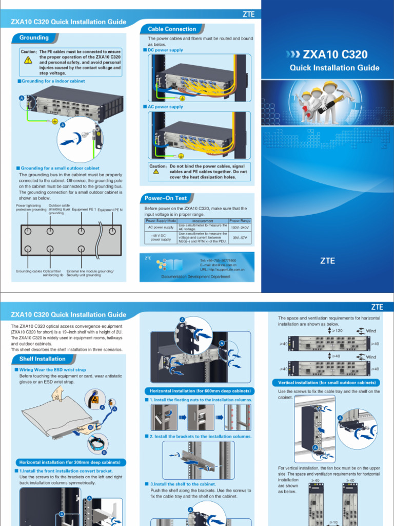 ZTE C320 Quick Install Guide | PDF