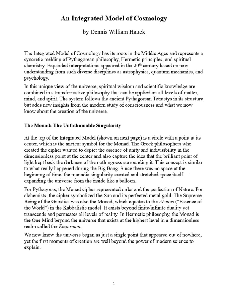 Integrated Model of Cosmology-Hauck | PDF