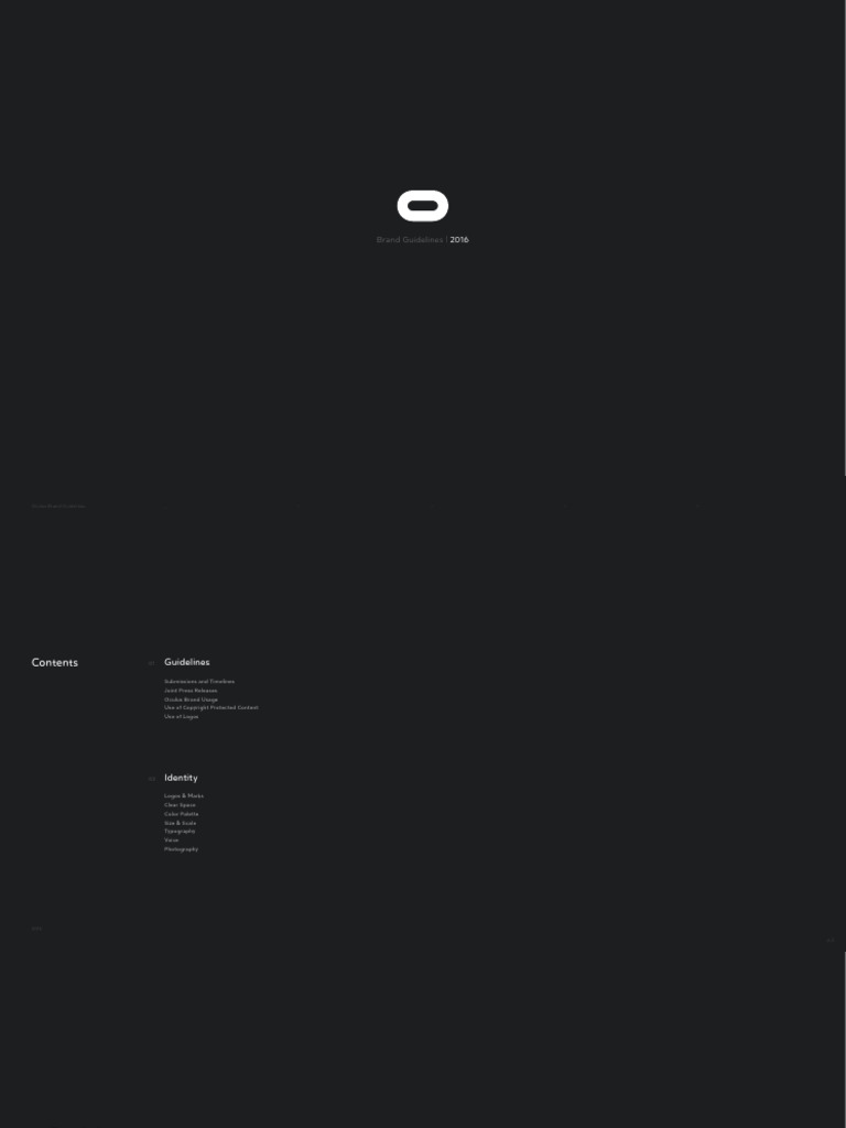 Oculus Brandguidelines 2016 | PDF
