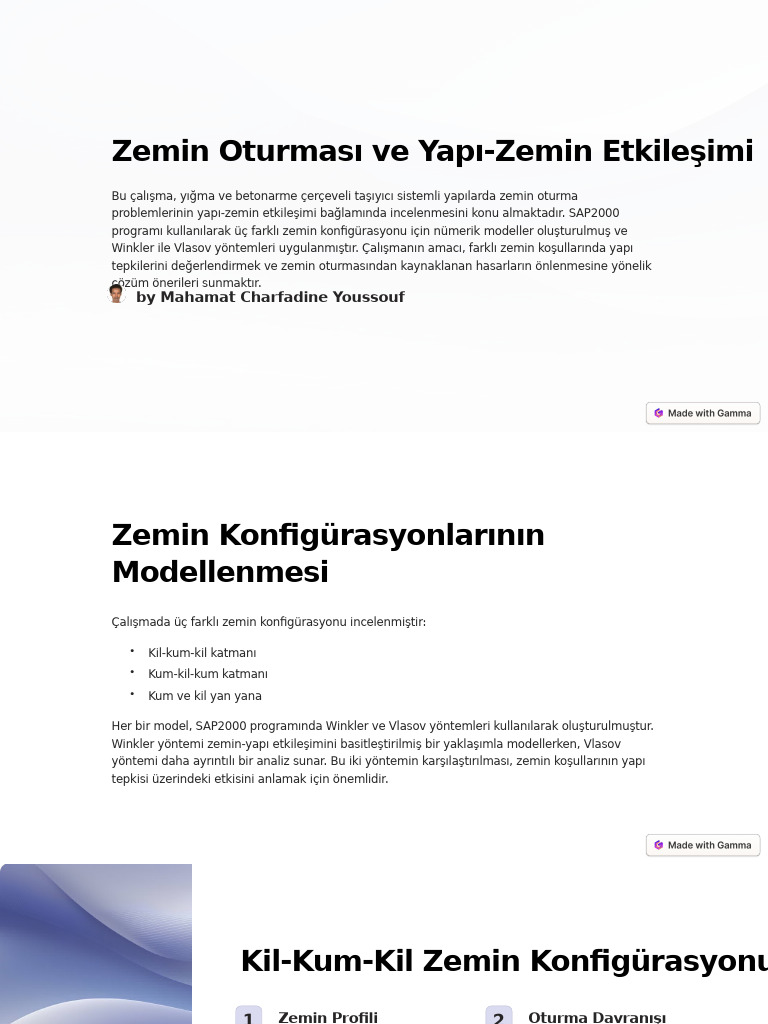 Zemin Oturmasi Ve Yapi Zemin Etkilesimi | PDF
