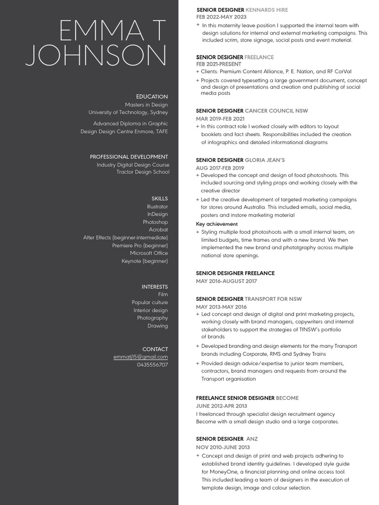 Resume 2023 | PDF
