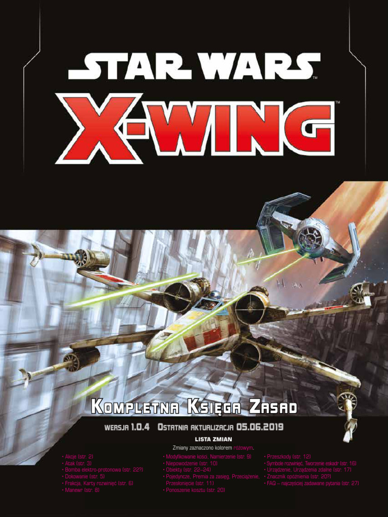 Star Wars X Wing 2nd Ed Pelna Ksiega Zasad v1.0.4 | PDF