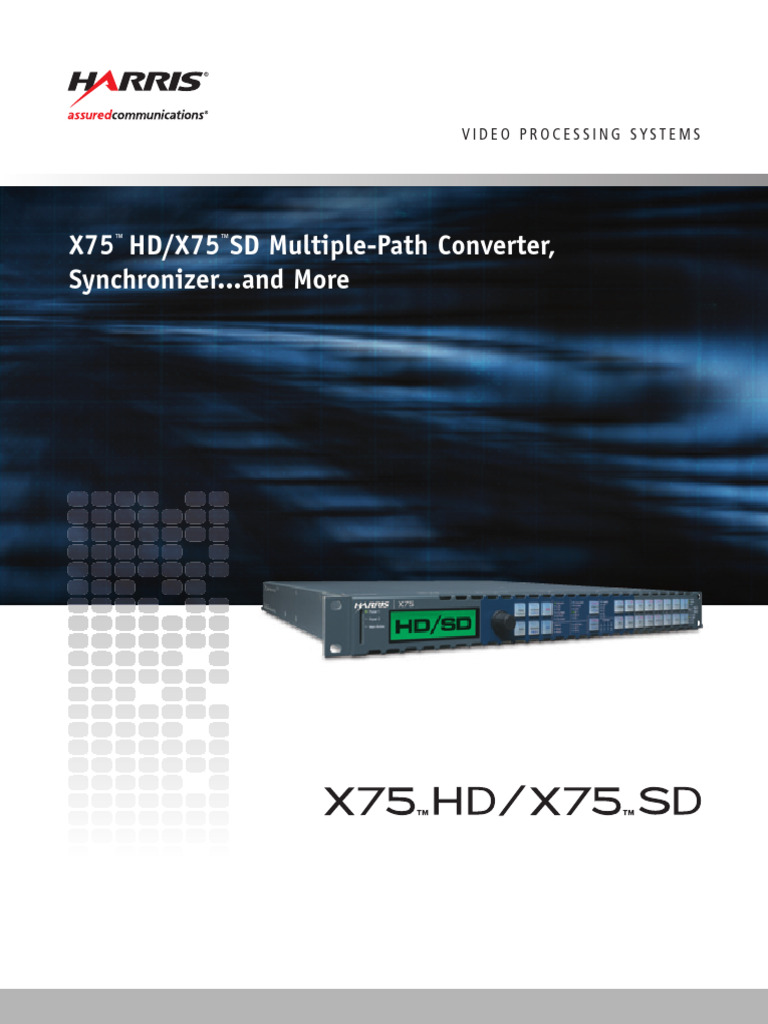 Harris X75 Brochure | PDF