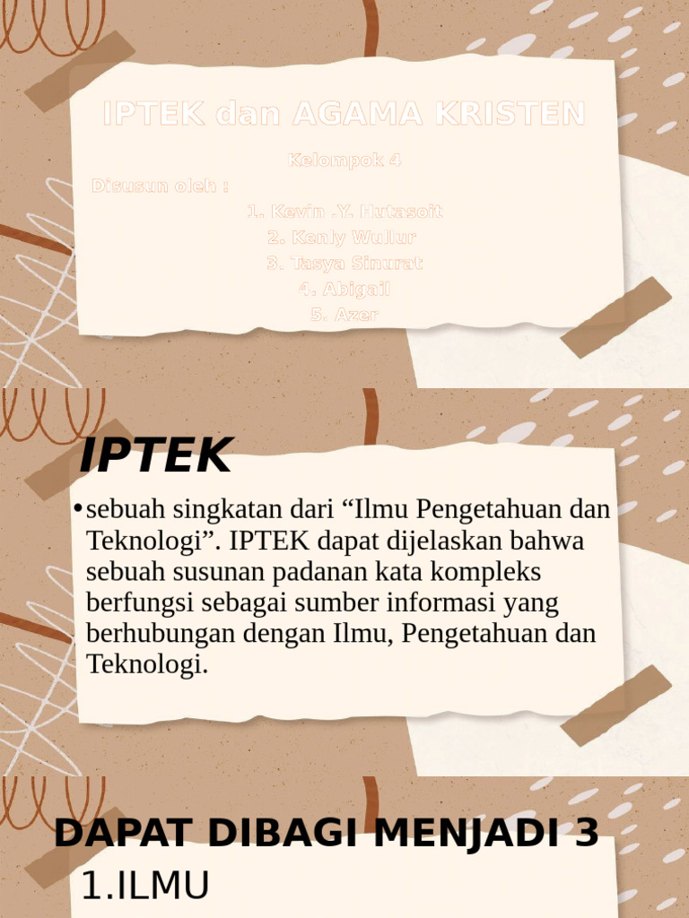 Presentation IPTEK | PDF