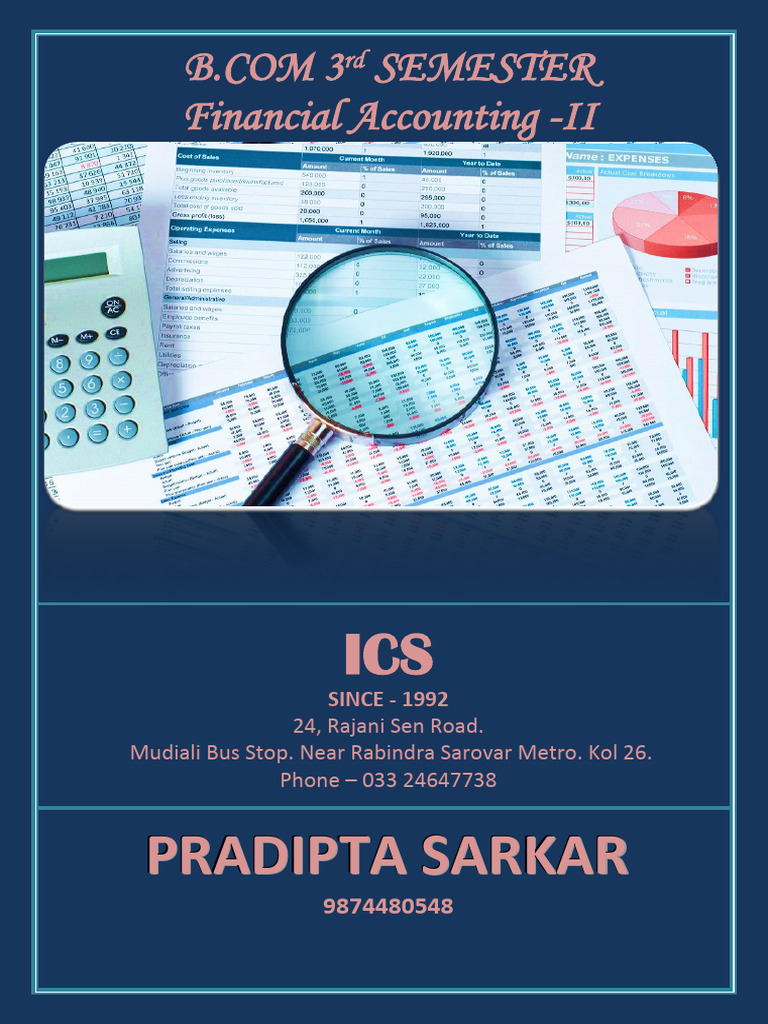 Financial Accounts II for Calcutta University | PDF