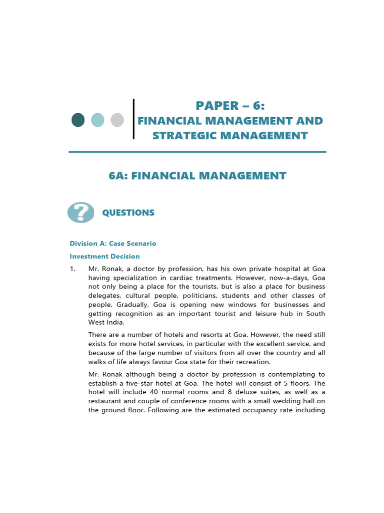 Financial Management Strategic Management Pdf