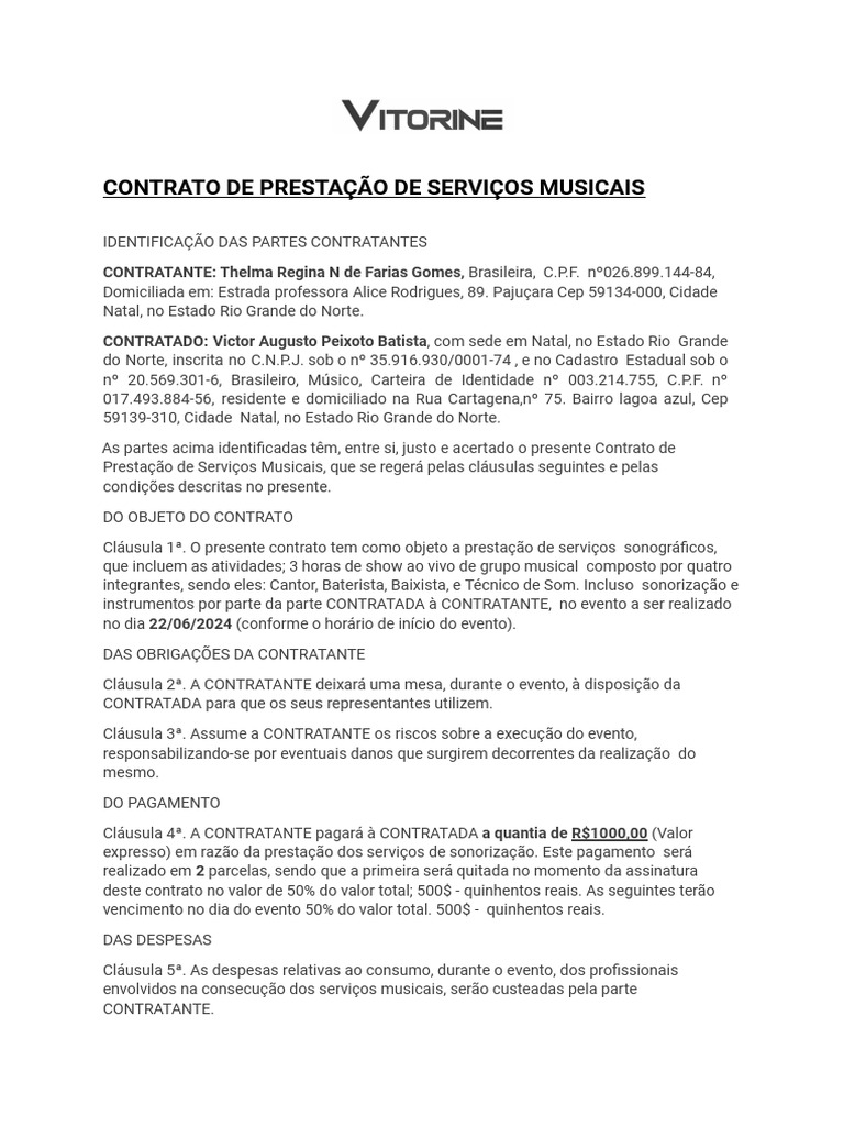 Contrato 25 06 | PDF