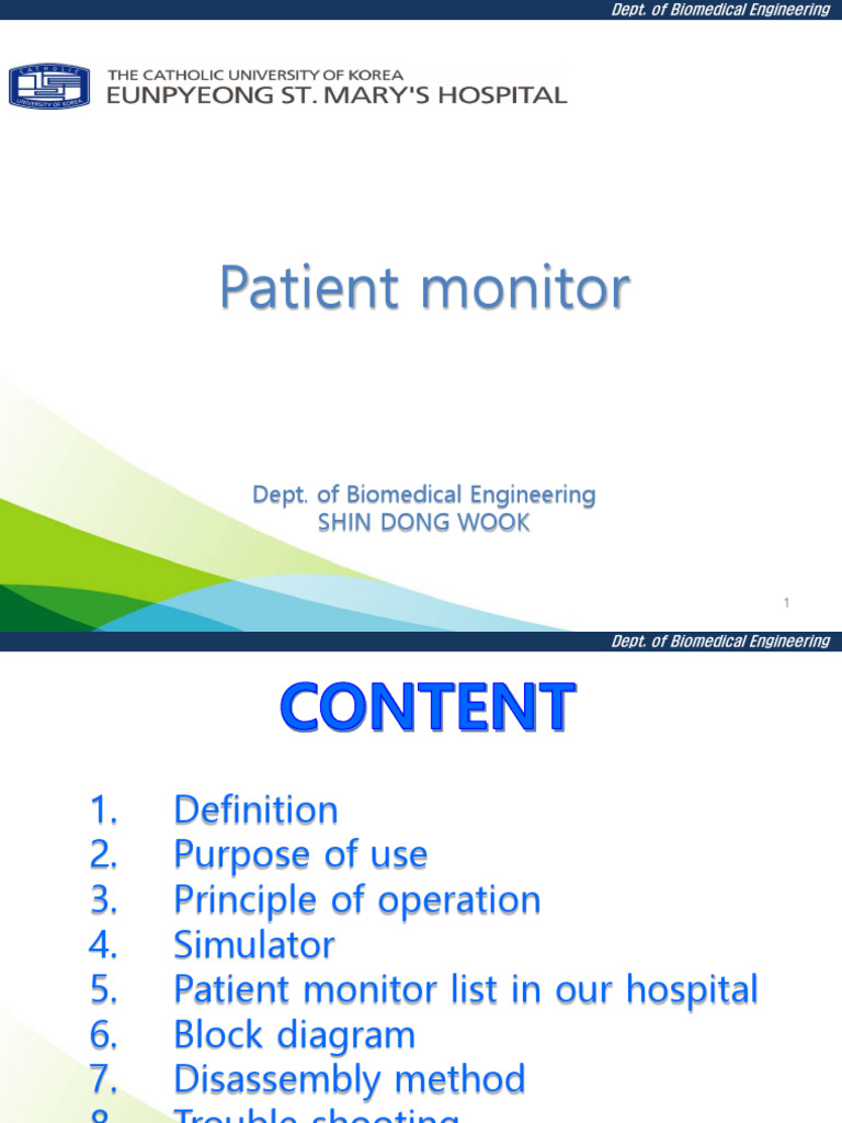 Patient Monitor | PDF