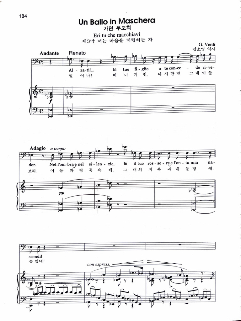 Eri Tu Che Macchiavi | PDF