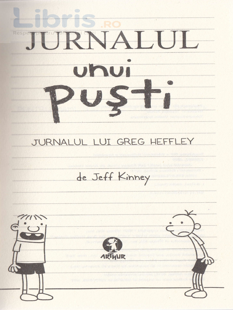 Jurnalul Unui Pusti Vol.1 Ed.2018 - Jeff Kinney | PDF | Teaching ...
