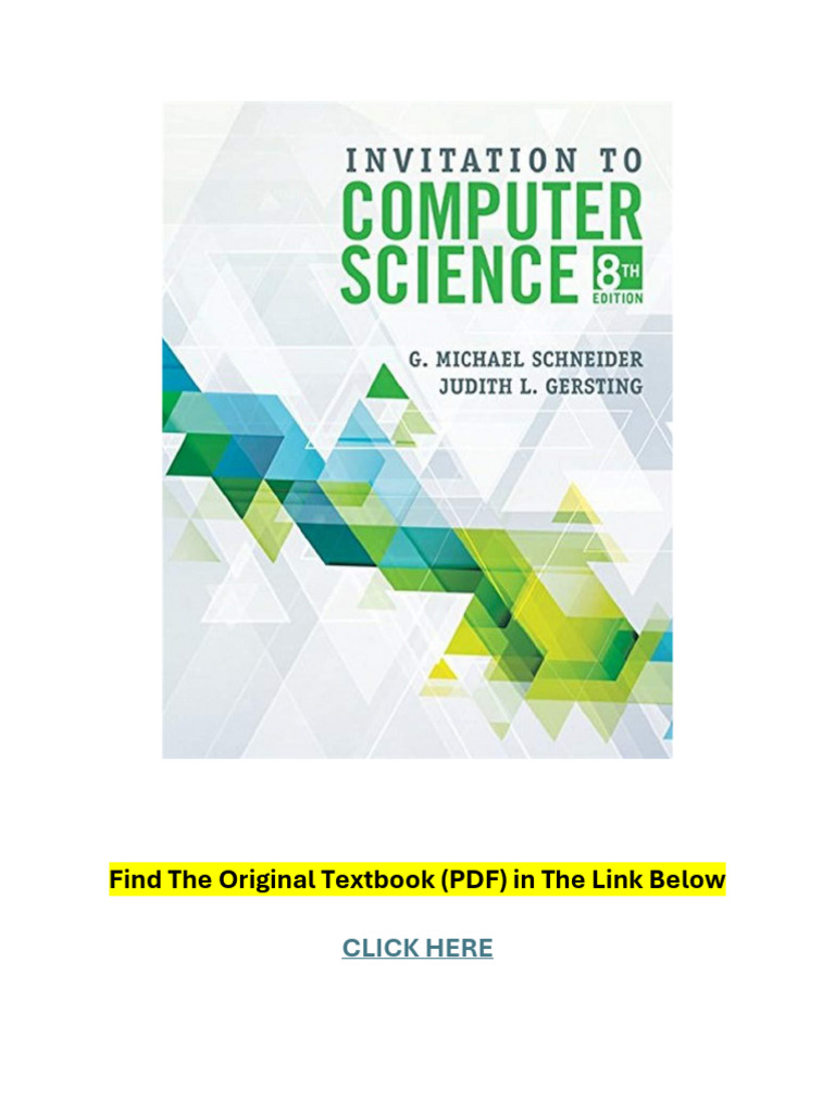 Invitation To Computer Science 8th Edition PDF | PDF | Artificial ...