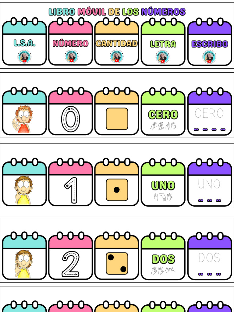 Libro Móvil de Números | PDF