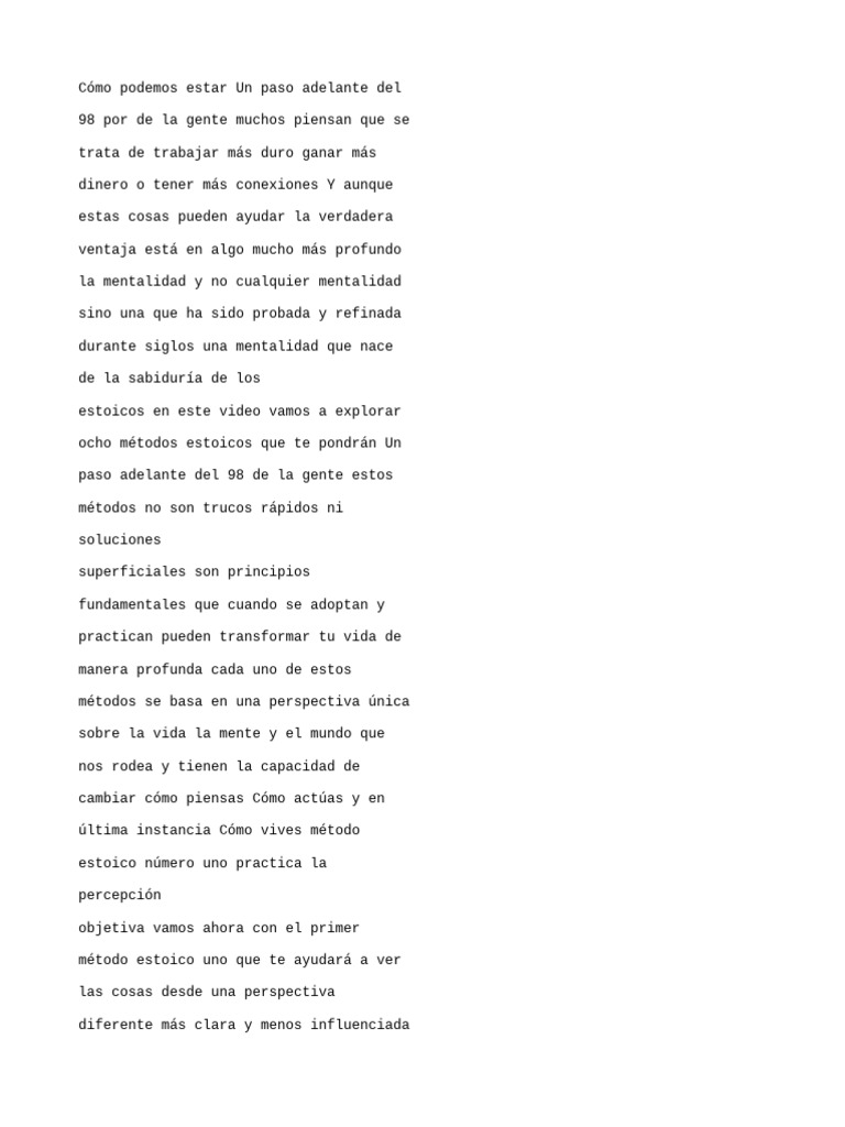 (Spanish (Auto-Generated) ) 8 MÉTODOS Estoicos para Estar Un Paso ...