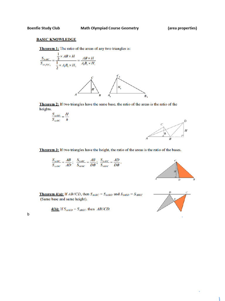 Chapter 34 Area Method 1 | PDF
