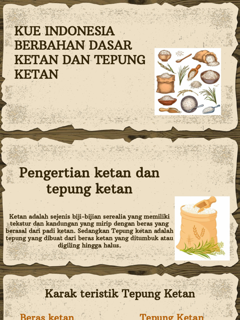 Beras Ketan Dan Tepung Ketan - XL | PDF | Memasak, Makanan, & Anggur