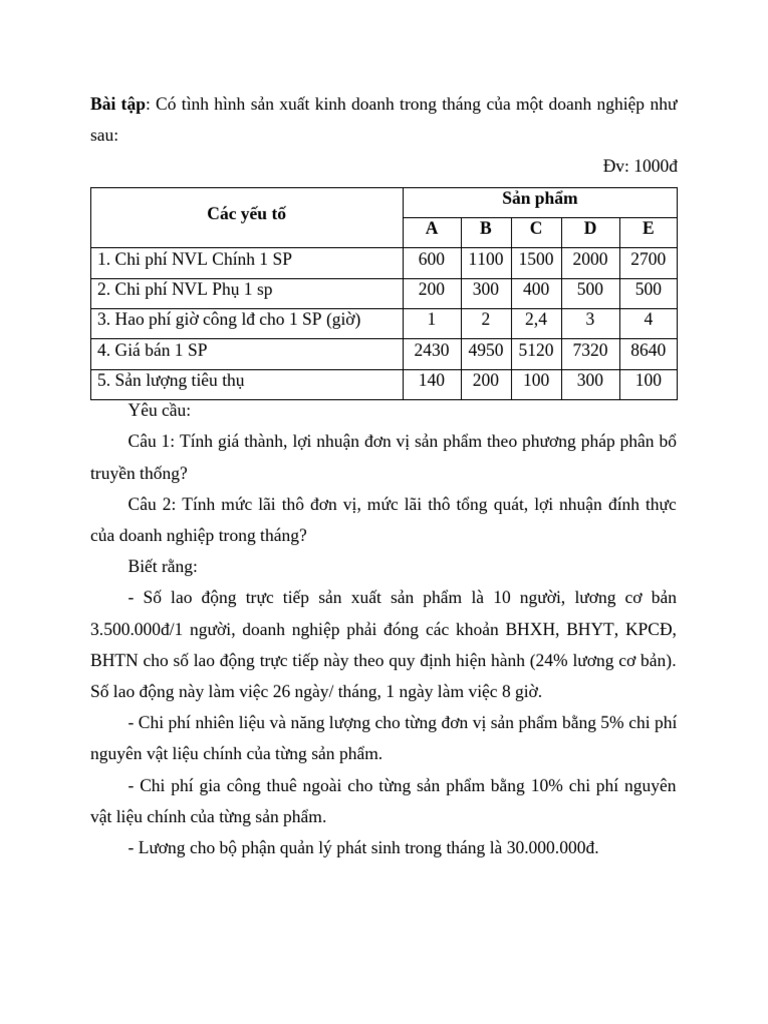 Bài tập QTDN | PDF
