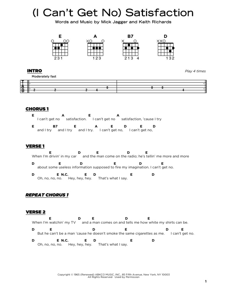I Cant Get No Satisfaction | PDF
