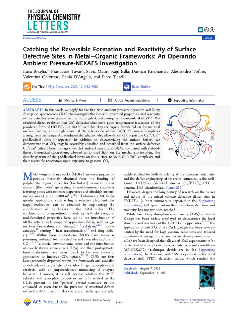 Catching The Reversible Formation and Reactivity of Surface Defective ...