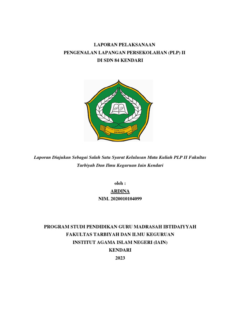 Laporan PLP II | PDF