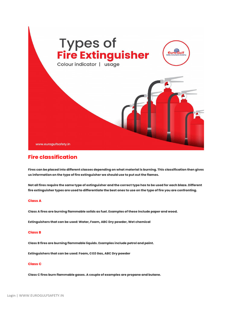 Fire Extinguisher using pdf | PDF