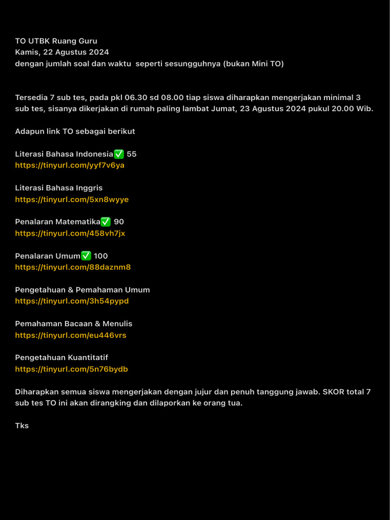 To Utbk Ruang Guru | PDF