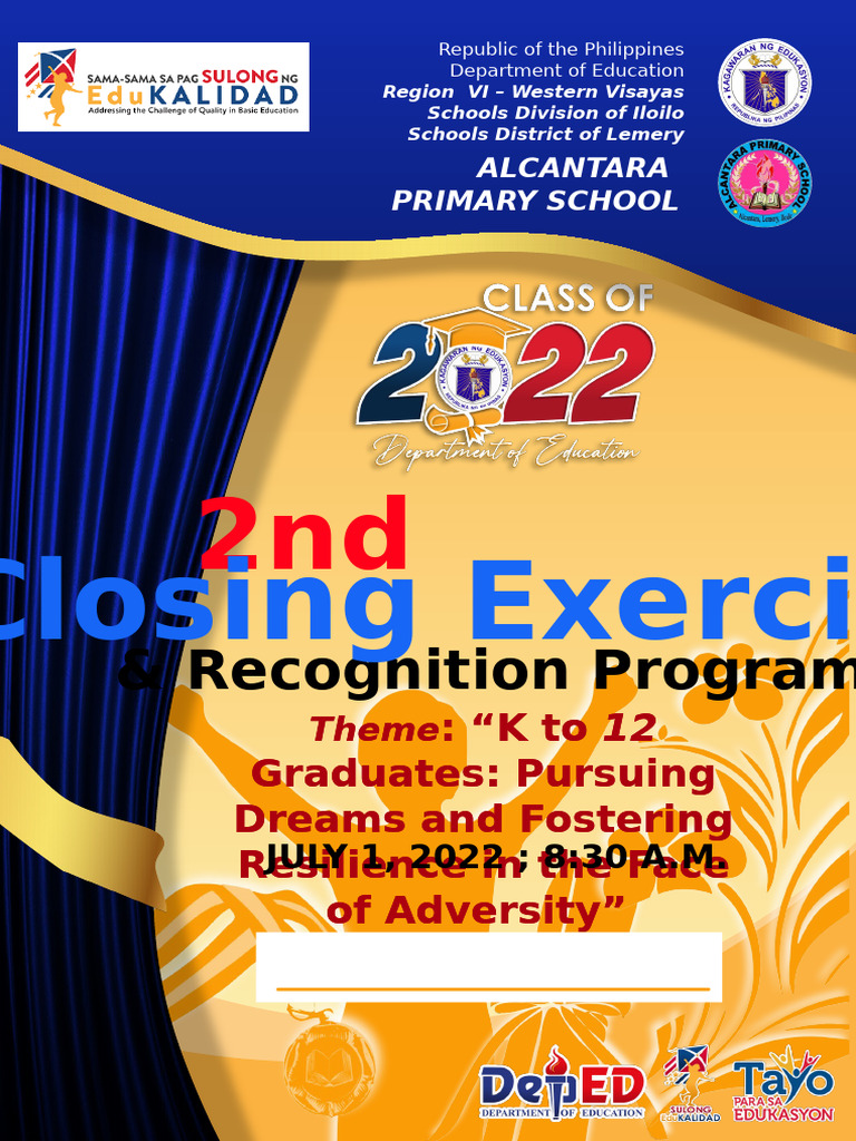 BLUE Graduation Moving Up Program | PDF | Psychological Resilience ...