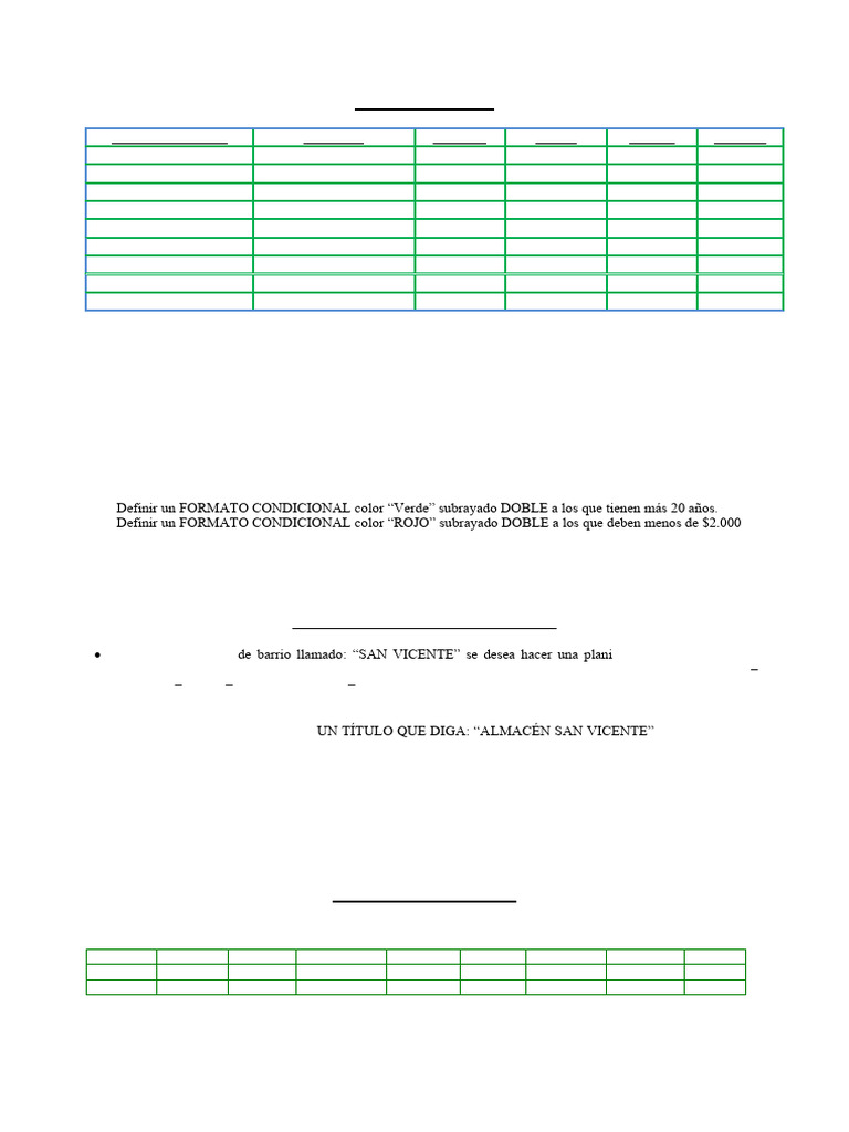 6 TP Básicos de Excel | PDF