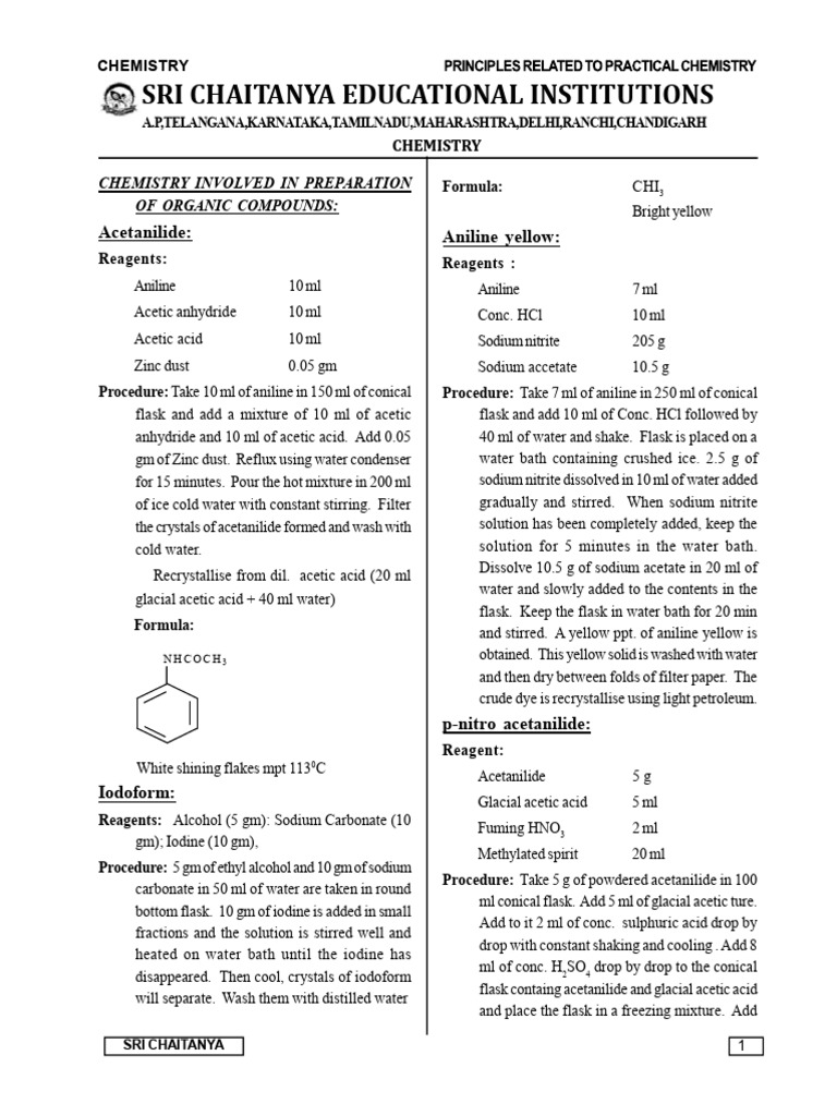 Practical Chemistry | PDF