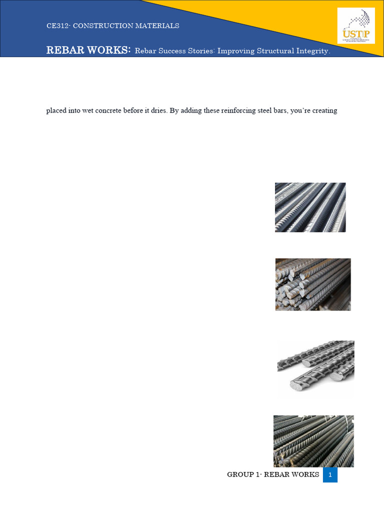 Rebar Works Finals | PDF