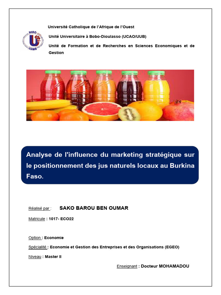 Sako Barou Ben Oumar | PDF