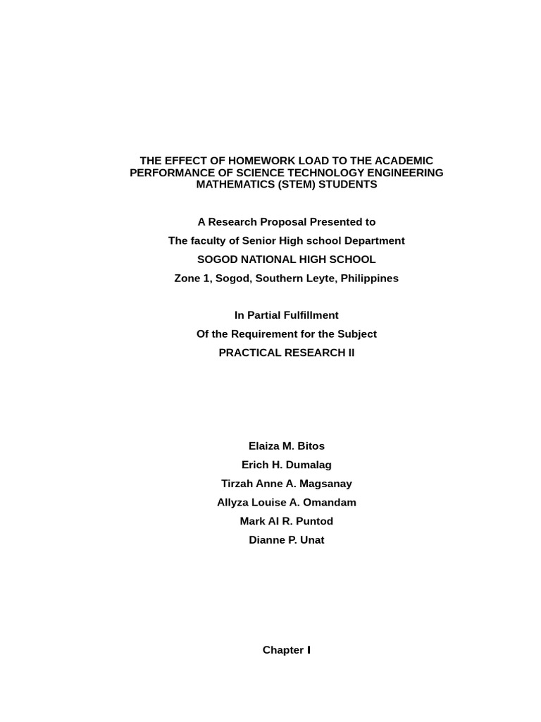Impact of Homework Load on STEM Students | PDF | Motivation | Motivational