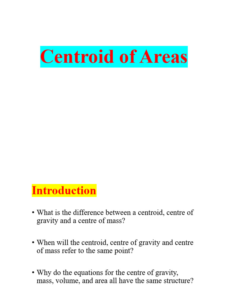 Centroid | PDF