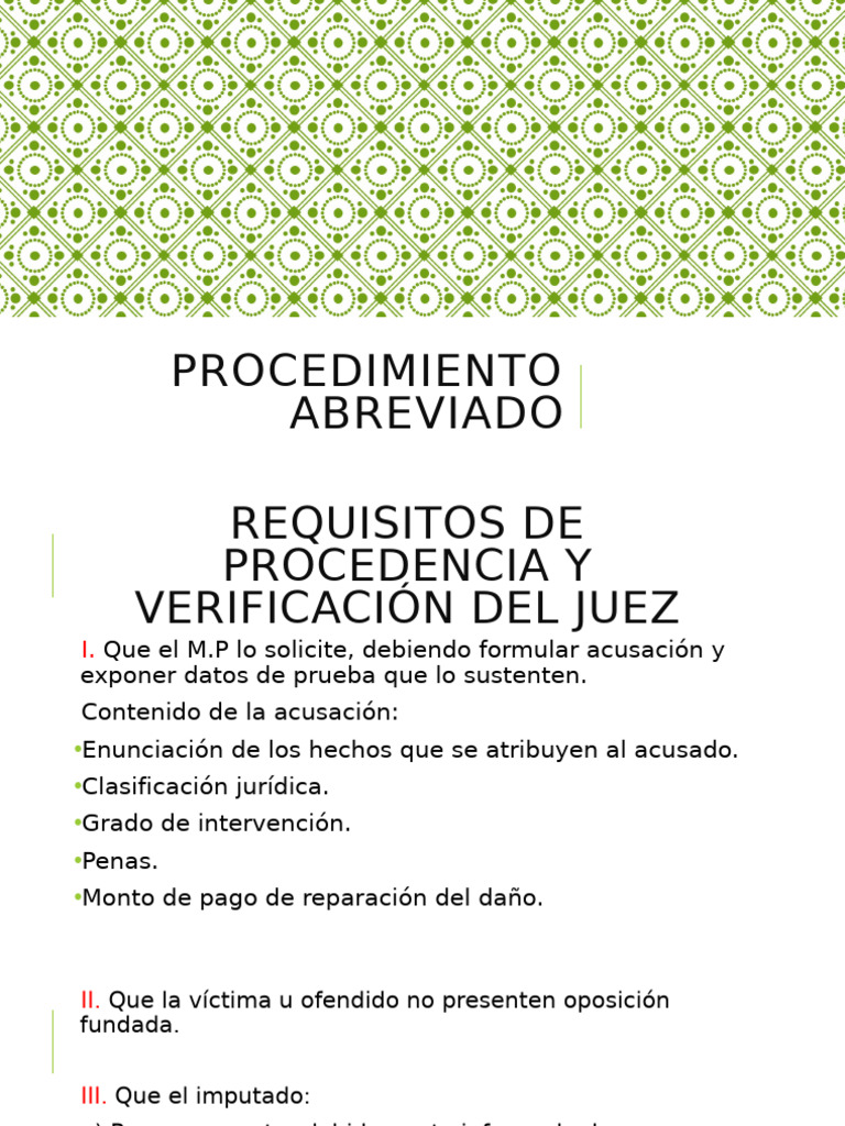 Procedimiento Abreviado | PDF