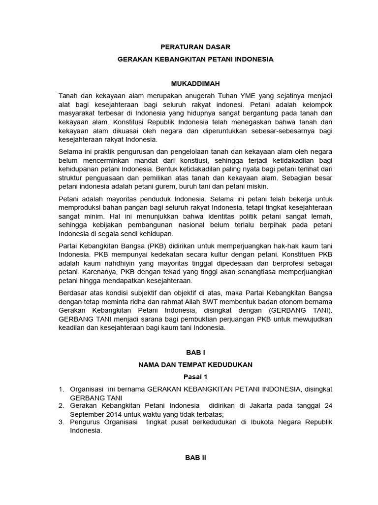 PDPT Gerbang Tani | PDF