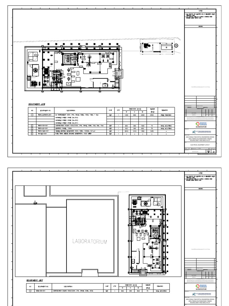 11 06 2024 Ded Tkks Tis El DW 002 As Built Electrical Equipment Layout ...