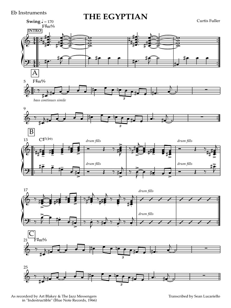 THE EGYPTIAN - Eb Instruments | PDF