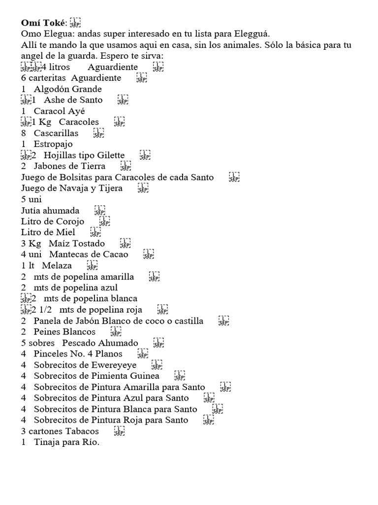 Tratado de Yemaya y Elegua | PDF