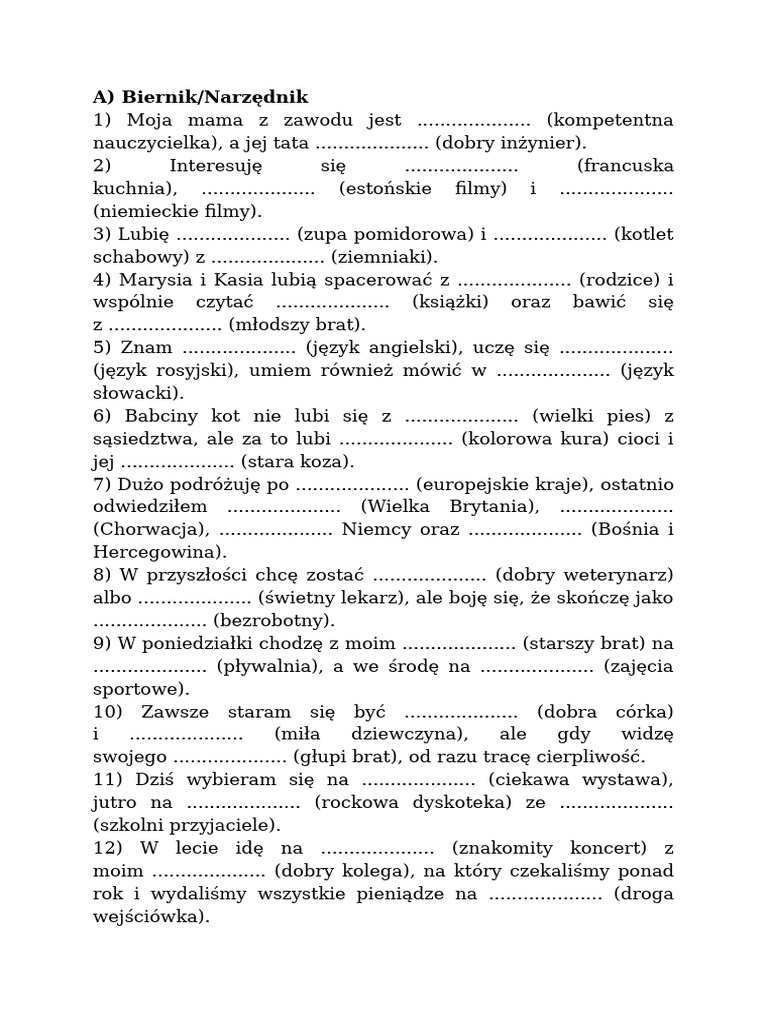 Biernik:Narzędnik | PDF