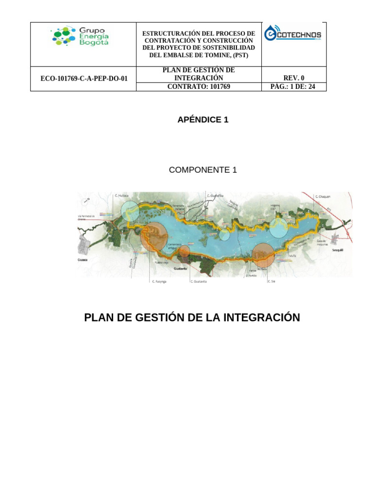 01 Plan de Gestión de Integración Componente 1 Ver 0 | PDF