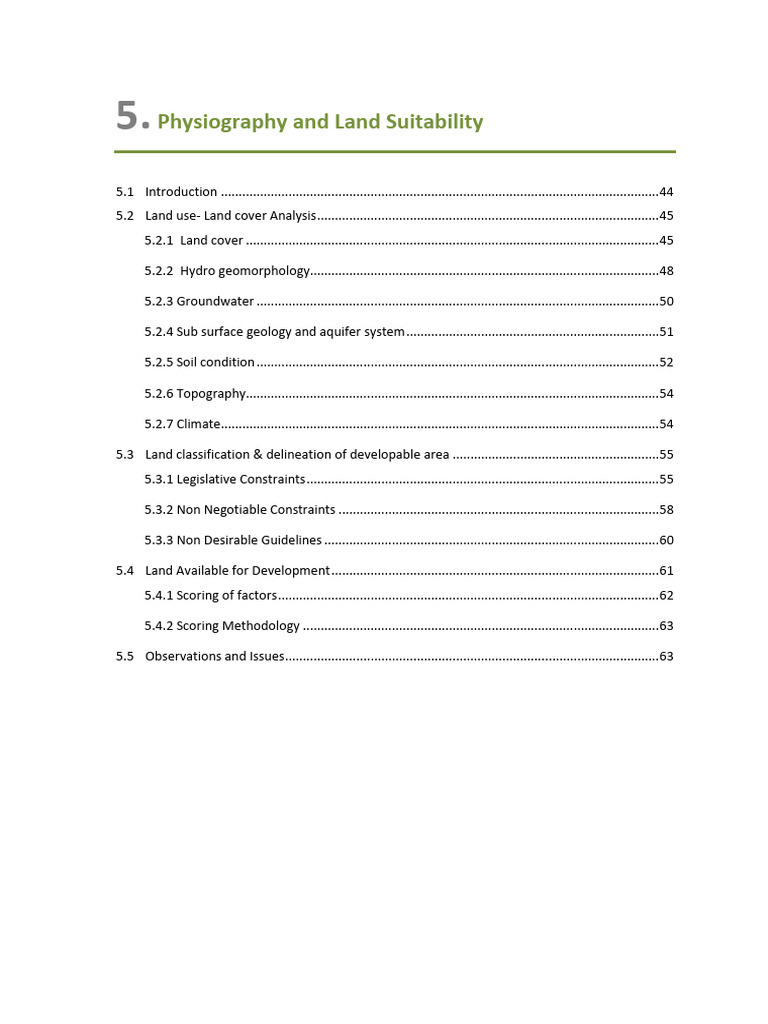 05 - Physiography & Land Suitability | PDF