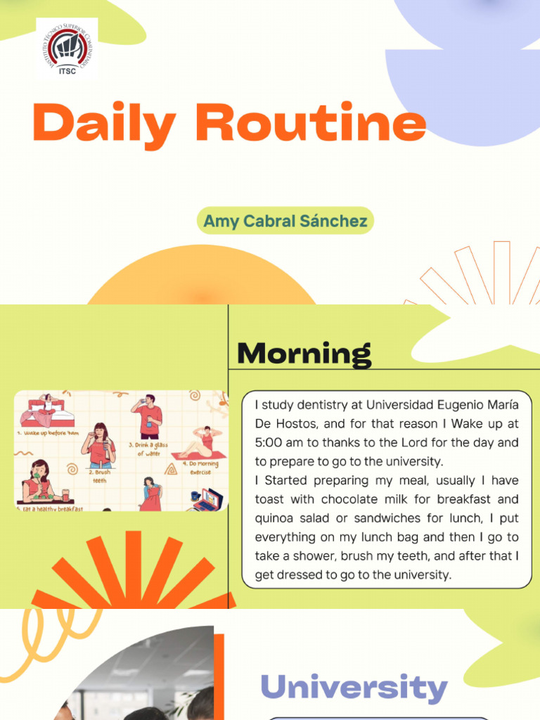 Daily Routine - Amy Cabral | PDF