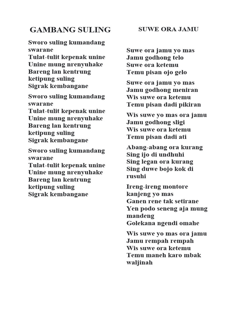 Gambang Suling | PDF