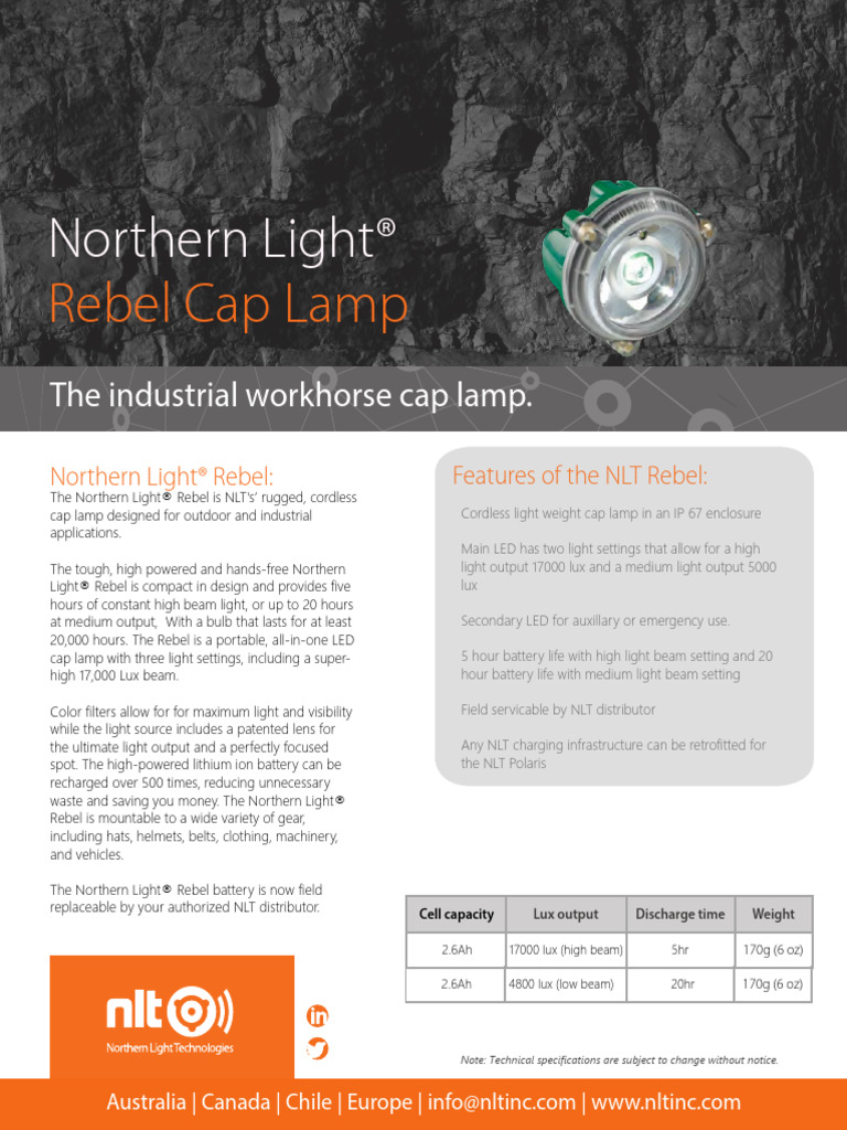 NLT Rebel Data Sheet v1 - ENG | PDF