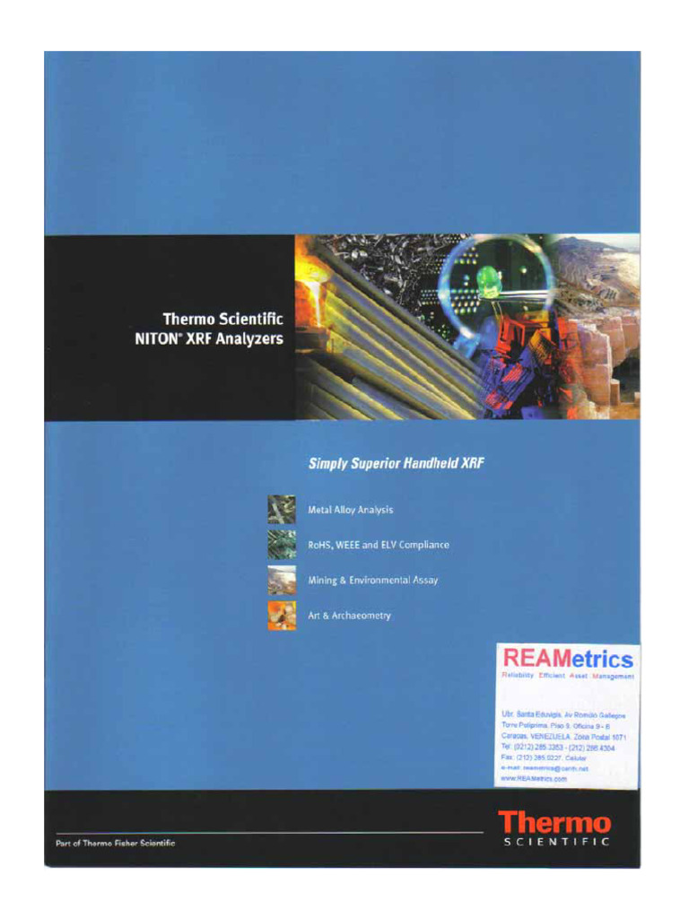 Thermo Scientific NITON XRF Analyzers | PDF