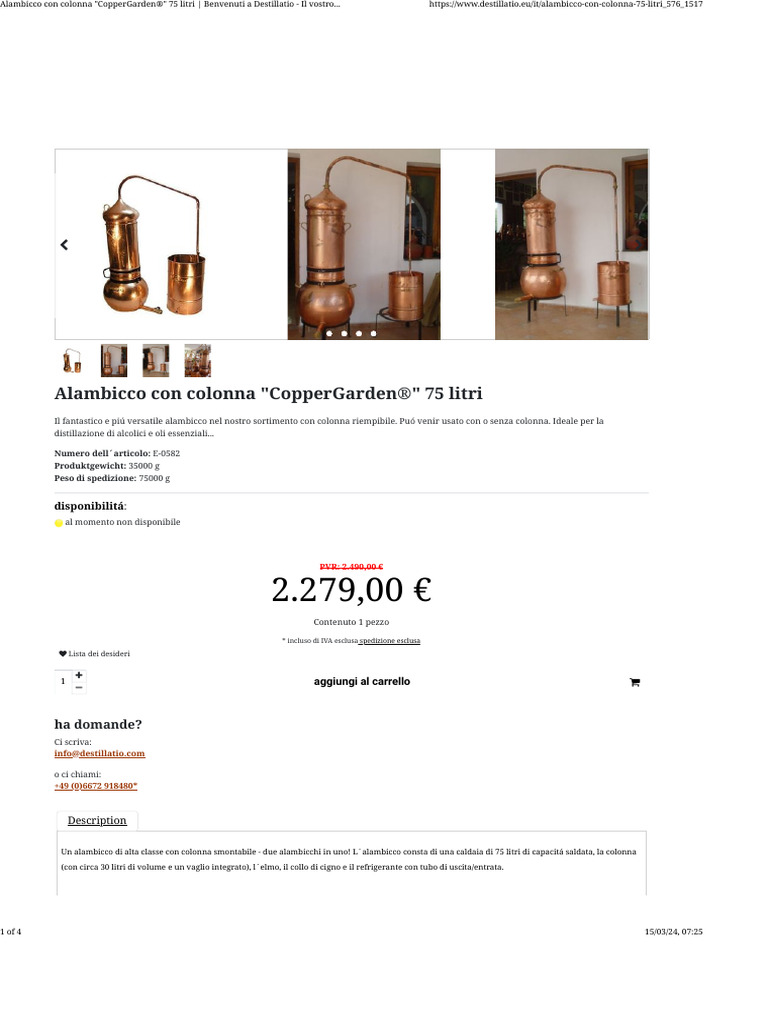 Alambicco in Rame | PDF