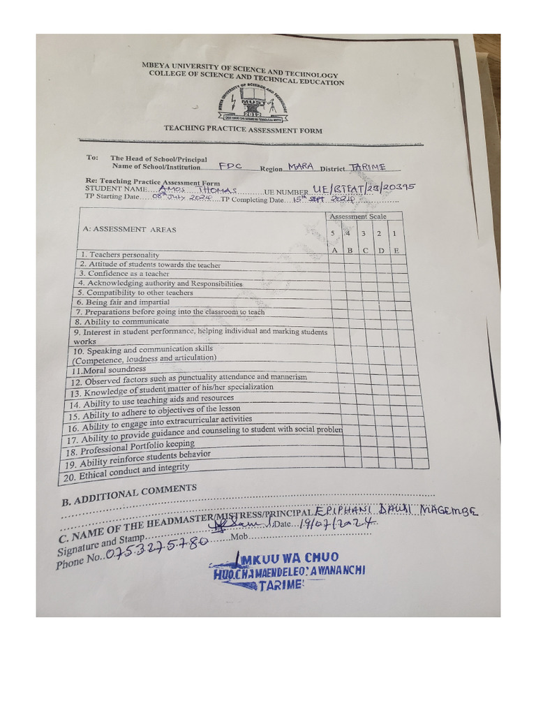 Field Assessment. | PDF