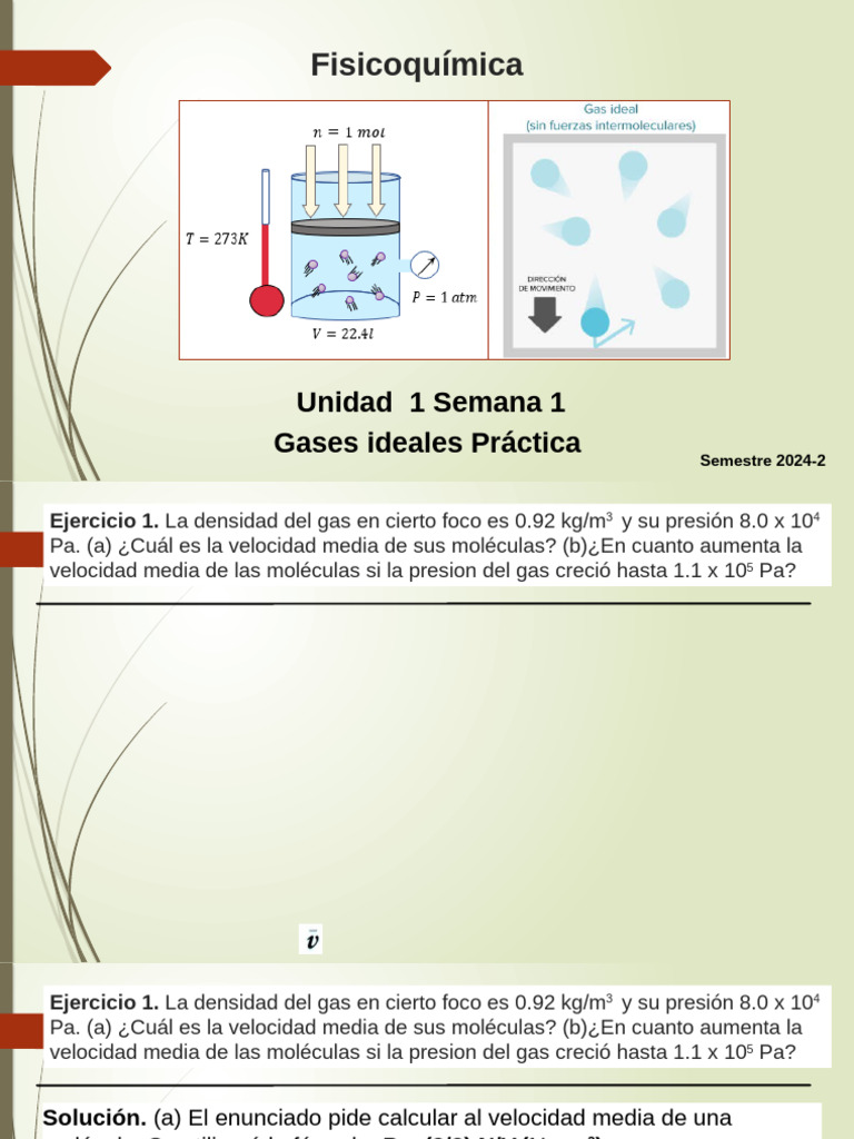 Gases Ideales Práctica | PDF | Gases | Ciencia y matemáticas